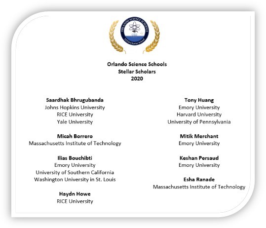 STELLAR SCHOLARS – OSS Main Campus